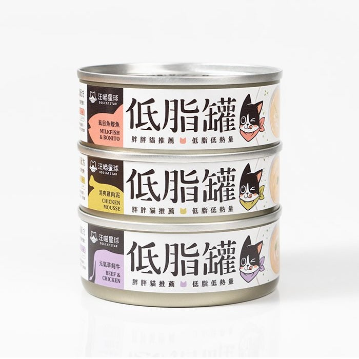 汪喵星球 貓咪低脂無膠主食罐 80g – 喵萬歲 CAT HURRAY